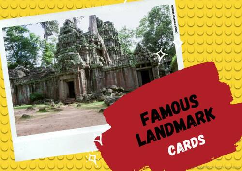 Famous Landmark Cards - Colour Fronted by SproutEd Learning Hub | TPT