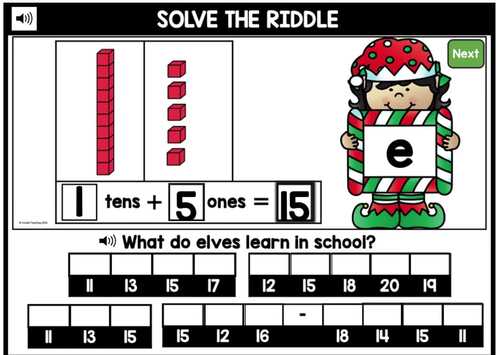 Math Riddles Christmas Boom Cards Bundle (Distance Learning) by United ...