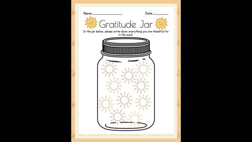 Summer Gratitude Journal | SEL | Mindfulness by Abby Tomasiewicz