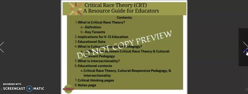 Critical Race Theory (CRT/CRP & Intersectionality): A Guide for Educators