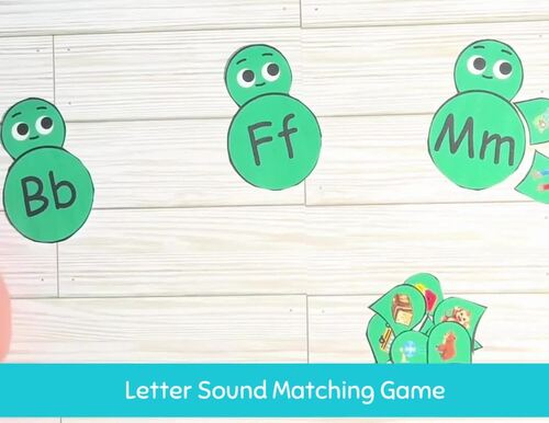 Letter Sound Matching Turtle Game by Great Minds Education | TPT