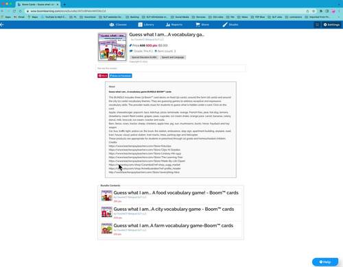 Guess What I am....A vocabulary game BUNDLE - Boom™ Cards | TPT