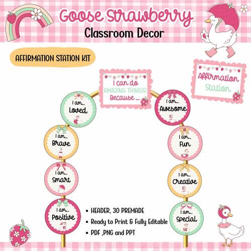 Editable Dinosaur Affirmation Station | Paleontologist Classroom Decor ...