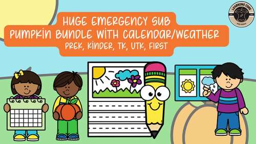 Pumpkin Morning Work Bundle October Printable Packet PreK Kindergarten ...