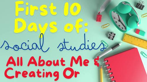 Back to School with Social Studies: All About Me/Creating Order | TPT
