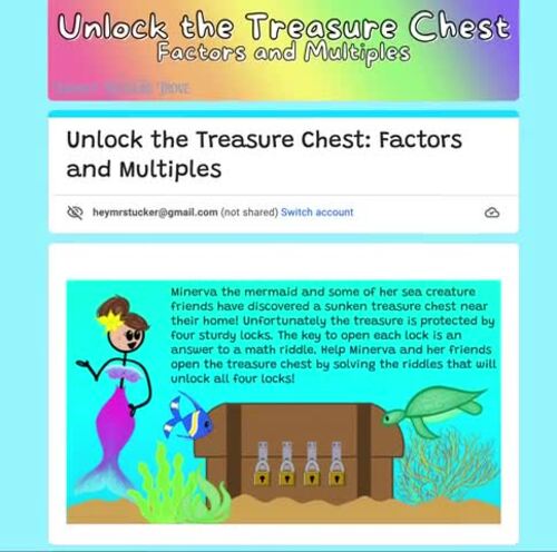 Factors and Multiples Number Riddles Digital Escape Room 4 | TPT