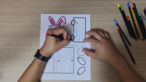 Easter Standing Card Craft | Easter Writing Activity Printable by ...