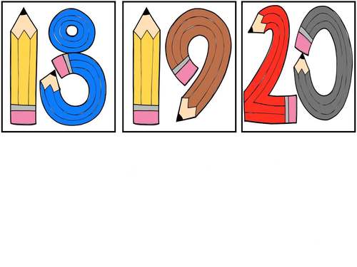 Back to School Number Hunt by Erika Deane | TPT