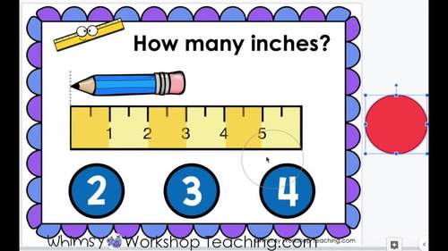 Google Slides Math Standard Measurement Ruler Distance Learning | TPT
