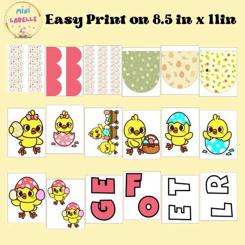 Spring Easter Bulletin Board Kit | Egg-cited Chicks Classroom Decor