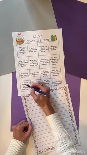 Easter Story Starters, W2.1, W2.3, W2.5 by BXC Creations | TPT