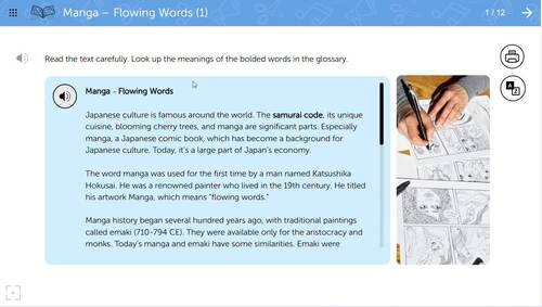 Manga Reading Comprehension: Grades 3-5 | Digital + Printable Activities