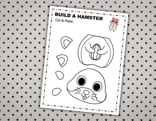 Hamster Craft Templet | Cut and Paste | Zoo Animal Craft | Wild Animal ...