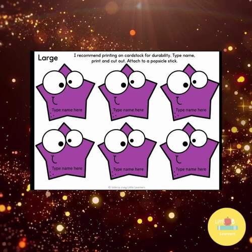 Lucky Star Pick me sticks Name selector by Valeria craig little learners