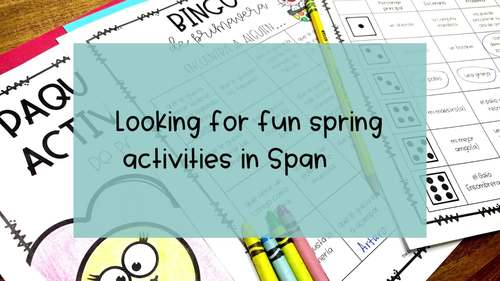 Spring Activities in Spanish - Actividades de primavera | TPT