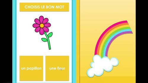 French Spring Vocabulary Activity BOOM CARDS | Le Printemps SET 2