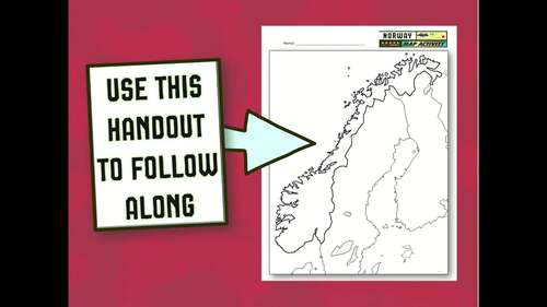 NORWAY Map Activity - Step-by-Step Slides and Handouts | TPT