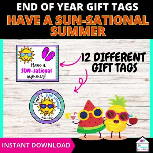 End of Year "Sun-sational Summer" Sunglasses Tags by All Things ...