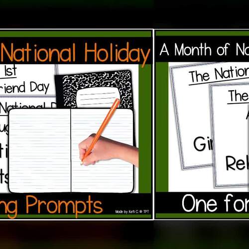 Journal Writing Prompts for The Daily National Holidays in August by ...