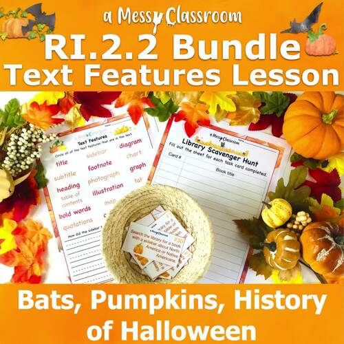 Halloween History Bats Pumpkins Nonfiction Reading Bundle RI.2.5 Text ...