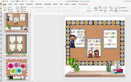 Bulletin Board Mockup Set for Products, Display, Marketing, TpT Seller ...