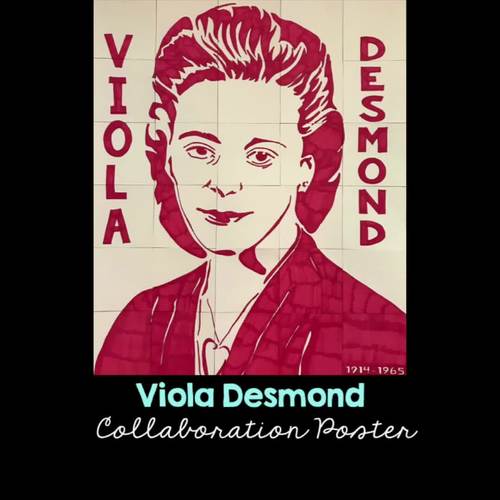 Viola Desmond Collaboration Poster | Fun Canadian Women's History Month ...