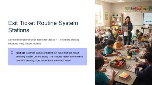 Classroom Routines Exit Ticket Routine System Bell Ringers Bell Ringers ...