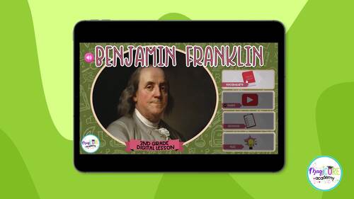Benjamin Franklin Digital Biography History Activity, Vocab, Video ...