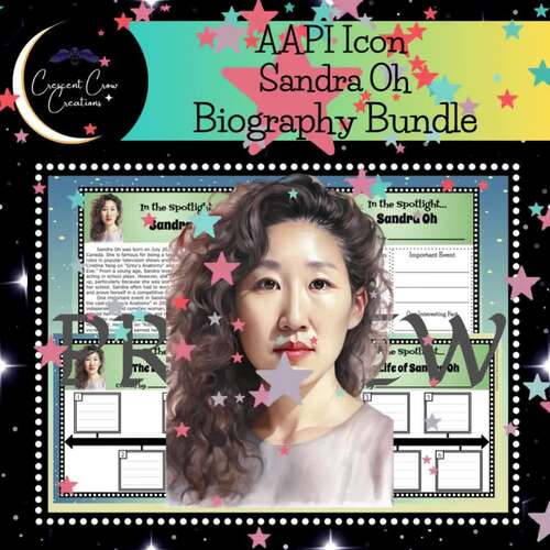 AAPI Icon Sandra Oh AAPI Heritage Month Biography Bundle | TPT