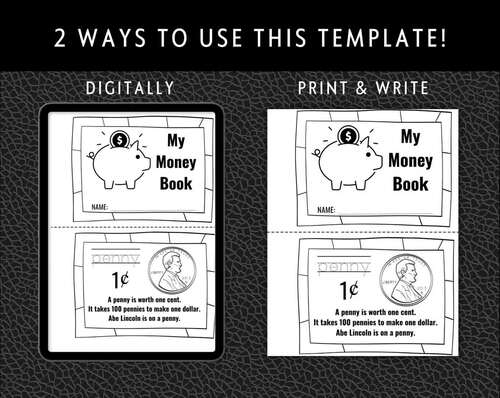 Learning Money Staple Book | Counting Coins And Dollars Worksheet