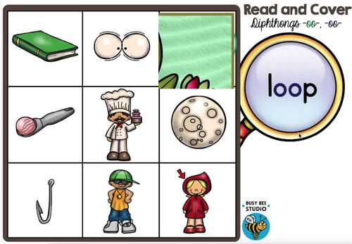 OO SOUND GAME VOWEL DIPHTHONGS SHORT & LONG OO BOOM CARDS HIDDEN ...