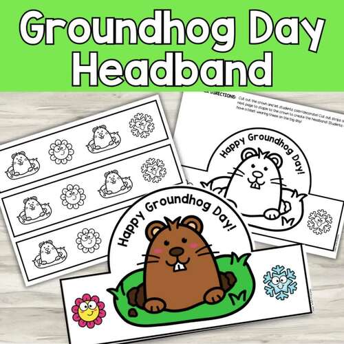 Groundhog Day Crown Craft Party Headband Hat | Groundhog Day Predictions