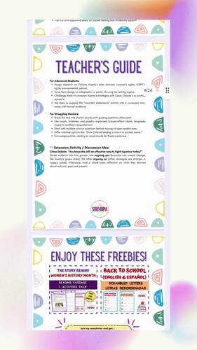 Dolores Huerta Biography Nonfiction Reading Comprehension | Civil ...