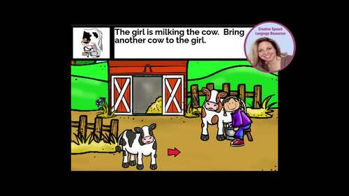 Farm Animal Actions – Interactive Verbs, Sentences & WH-Questions