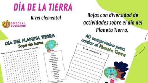 Actividades para el Día de la Tierra - Earth Day Activities in Spanish