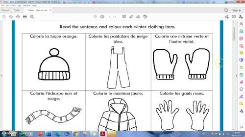 l'Hiver - Lisez et Coloriez (Winter-themed French Read and Colour Activity)