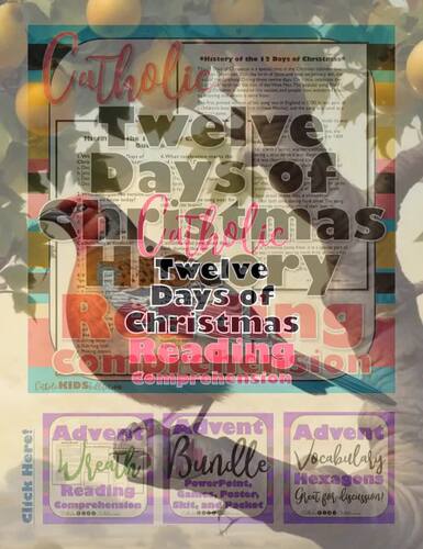 Twelve Days of Christmas Reading Comprehension - Catholic History of ...