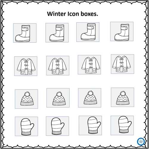 Winter Music Rhythm Matching Activities, Flash Cards, by TEACH KIDS MUSIC