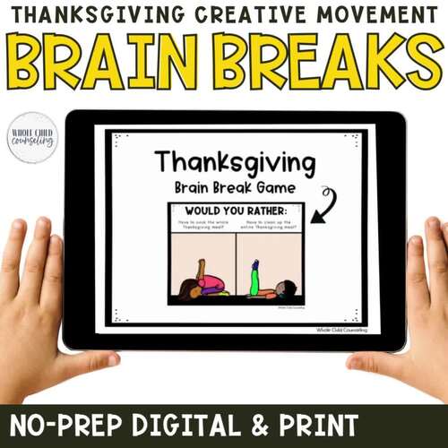 Thanksgiving Would You Rather Yoga Pose Cards Game Coloring Pages and ...