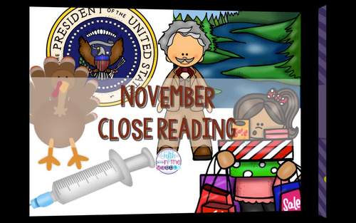 November Nonfiction Close Reading Comprehension Passages and Questions