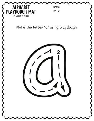 Alphabet Playdough mats, ABC play dough & letter tracing mats ...