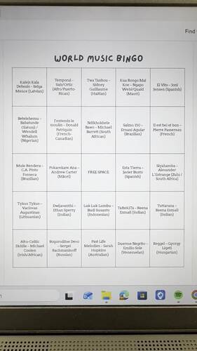 World Music Bingo by Singers Welcome | TPT