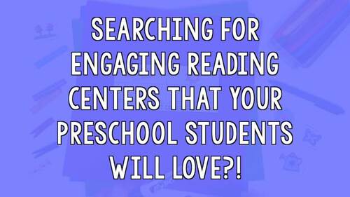 Pre-K Spring Reading Center Games - April Preschool Centers | Beginning ...