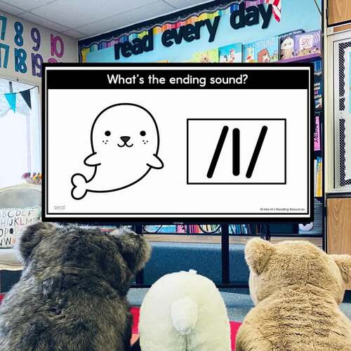 Phonological Awareness Activities Ending Sounds Slides Digital Resource PPT