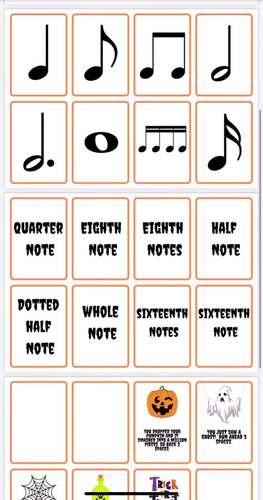 Halloween Board Game | Music Centers | Notes and Rests by Music With ...