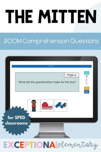 The Mitten | Digital Adapted Book Questions for SPED Classrooms | TpT