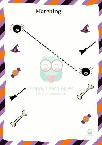 Halloween Matching by Happy Learning by teacher Jenyffer | TPT
