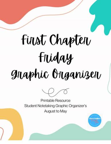 First Chapter Friday - Graphic Organizers by Rachel Courvelle | TPT
