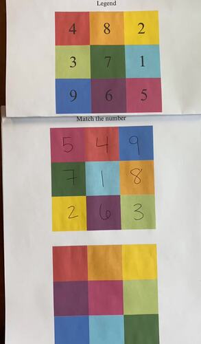 Match The Number Decoding Number Recognition, Handwriting Tracing Practice