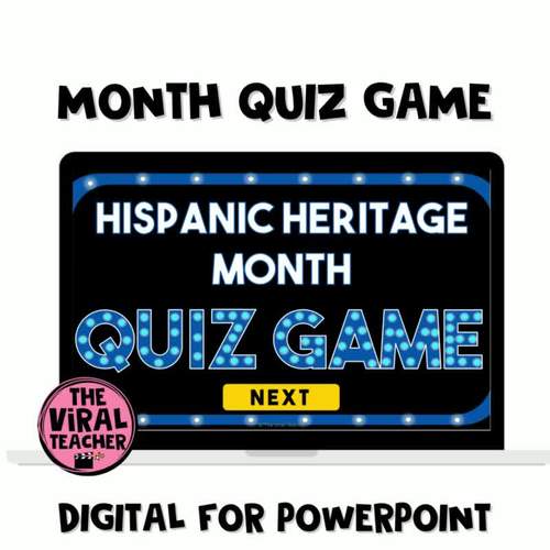Hispanic Heritage Month Multiple Choice Quiz Game Show for PowerPoint ...